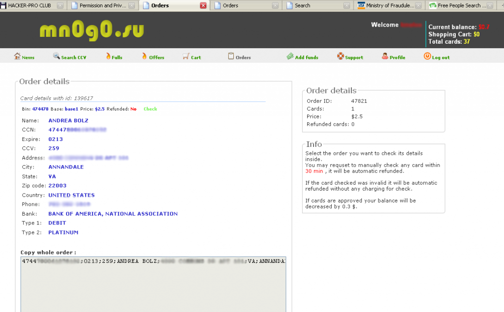 Vendor of Stolen Bank Cards Hacked – Krebs on Security
