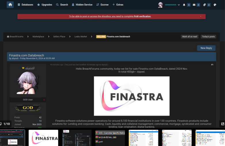 Fintech Giant Finastra Investigating Data Breach – Krebs on Security
