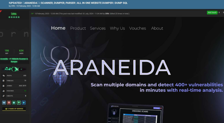 Web Hacking Service ‘Araneida’ Tied to Turkish IT Firm – Krebs on Security
